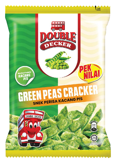 Double Decker Green Peas Cracker 80g [5010]